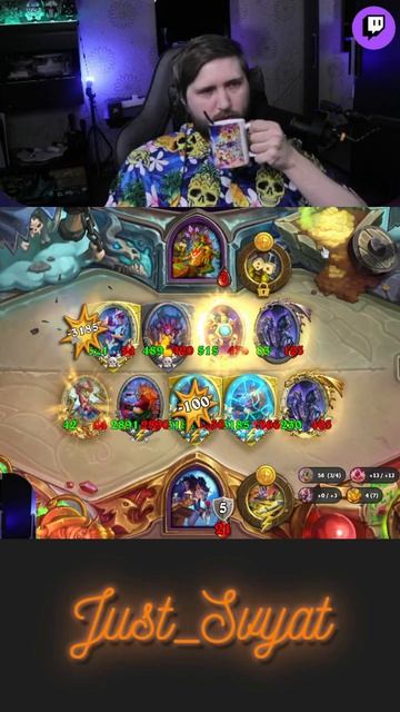 Прикольный  билд=)  #hsbg   #just_svyat #heartstone #хартстоун #стрим