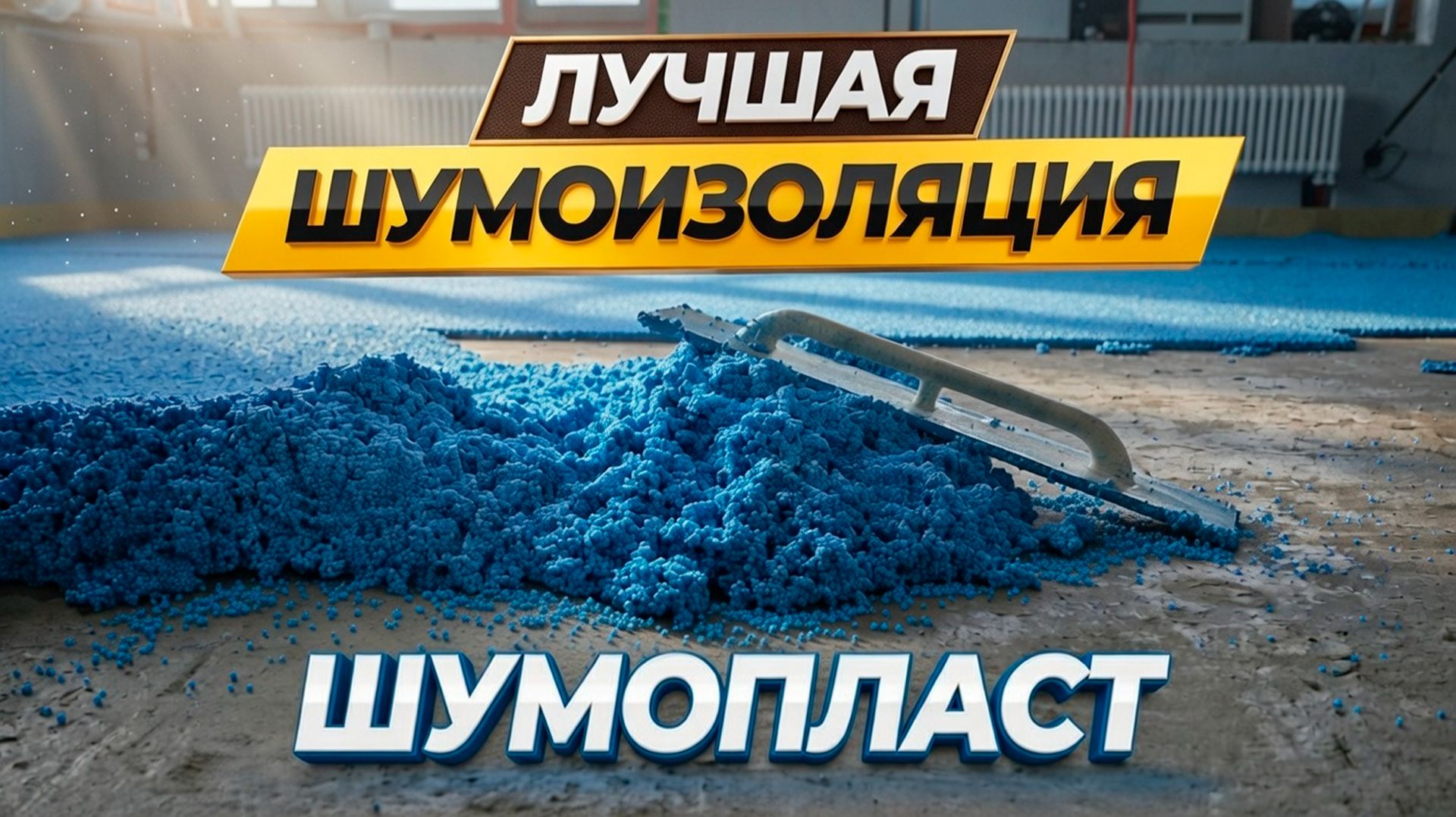 Не делайте стяжку без этого! Как спасти соседей и нервы. Самая лучшая шумоизоляция пола. #шумопласт