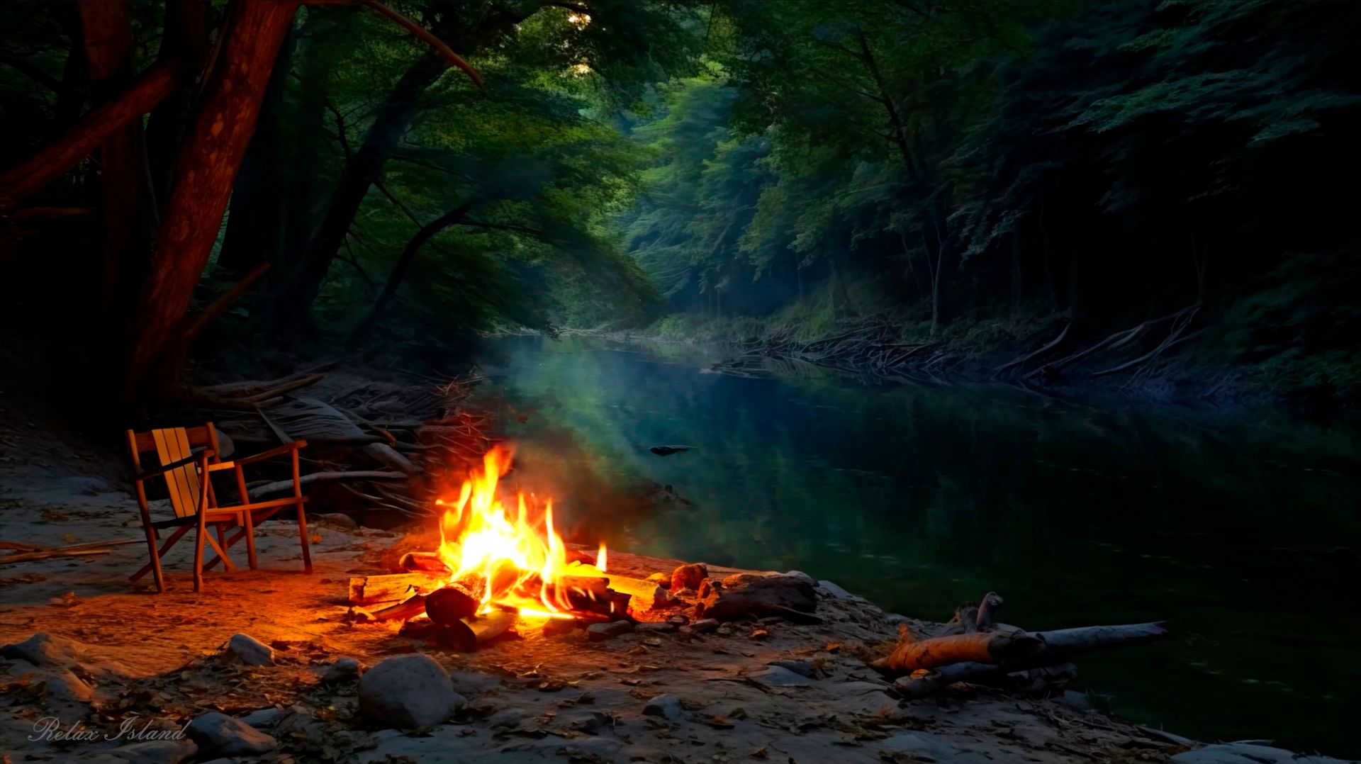 🌿 РЕЛАКС МУЗЫКА ДЛЯ МЕДИТАЦИИ У КОСТРА 🎵 УСПОКАИВАЮЩАЯ МУЗЫКА ДЛЯ СНА 🎵 МУЗЫКА ДЛЯ ДУШИ В ЛЕСУ