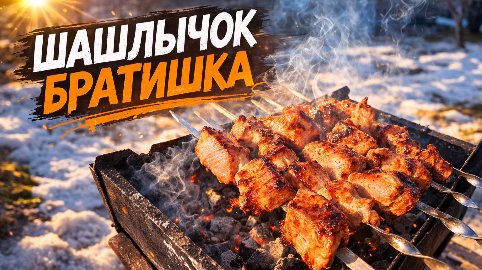 СЕЗОН ОТКРЫТ! Жарю сочный шашлык на мангале