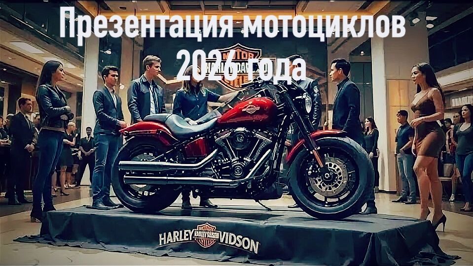 Презентация мотоциклов Harley Davidson 2026 года на русском языке