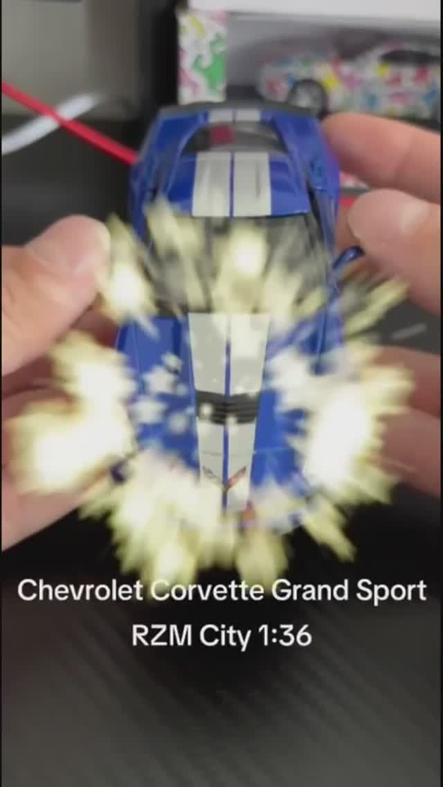 Chevrolet Corvette, RMZ City, масштаб 1:36 #diecastreview #rmzcitycar #chevrolet #scalemodel