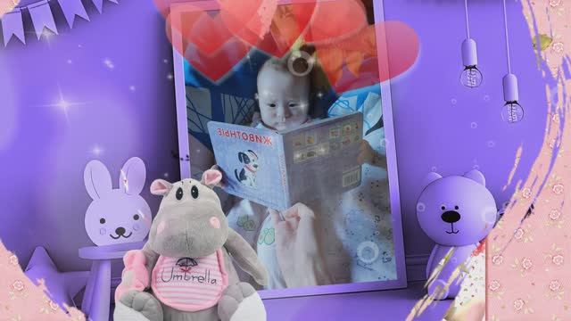 Большое поздравление дочке на 1 год 🎶 Проект Слайд шоу на заказ Милена Лова