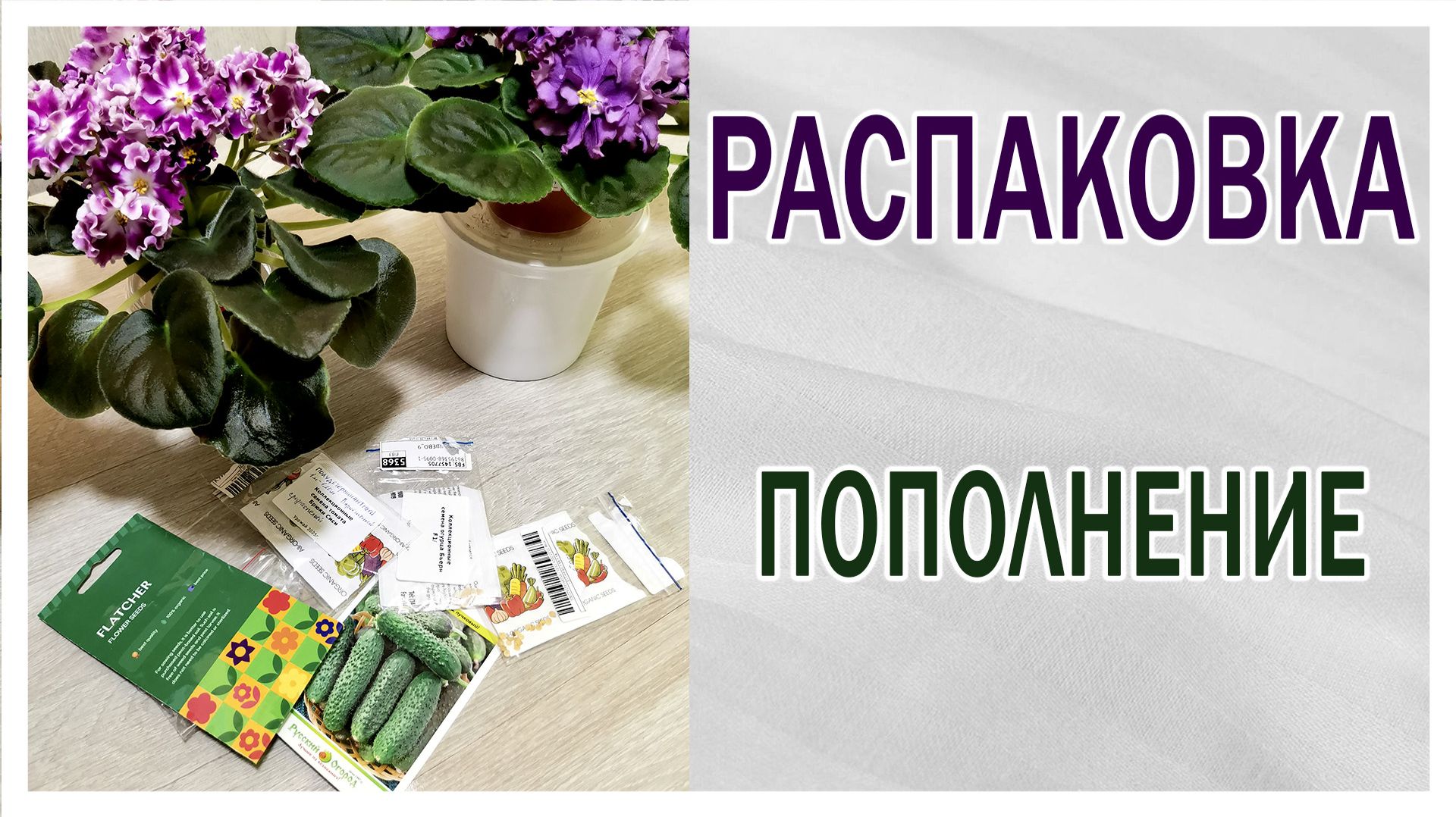 Странные семена на проверку. Распаковка. Пополнение коллекции.