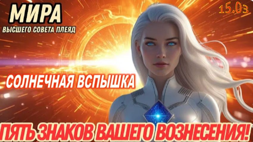 ПЯТЬ ЗНАКОВ, ЧТО ВЫ ИЗБРАНЫ ВОЗНЕСТИСЬ С ВЕЛИКОЙ СОЛНЕЧНОЙ ВСПЫШКОЙ! | МИРА ИЗ ВЫСШЕГО СОВЕТА ПЛЕЯД
