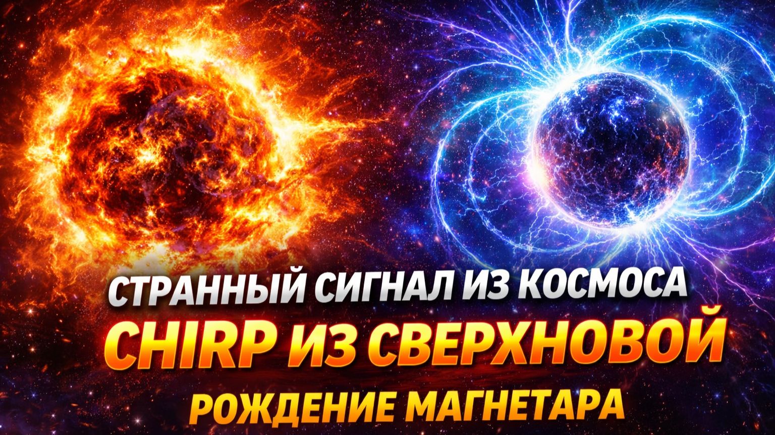 Странный “Chirp” сигнал из сверхновой… Учёные могли услышать рождение магнетара