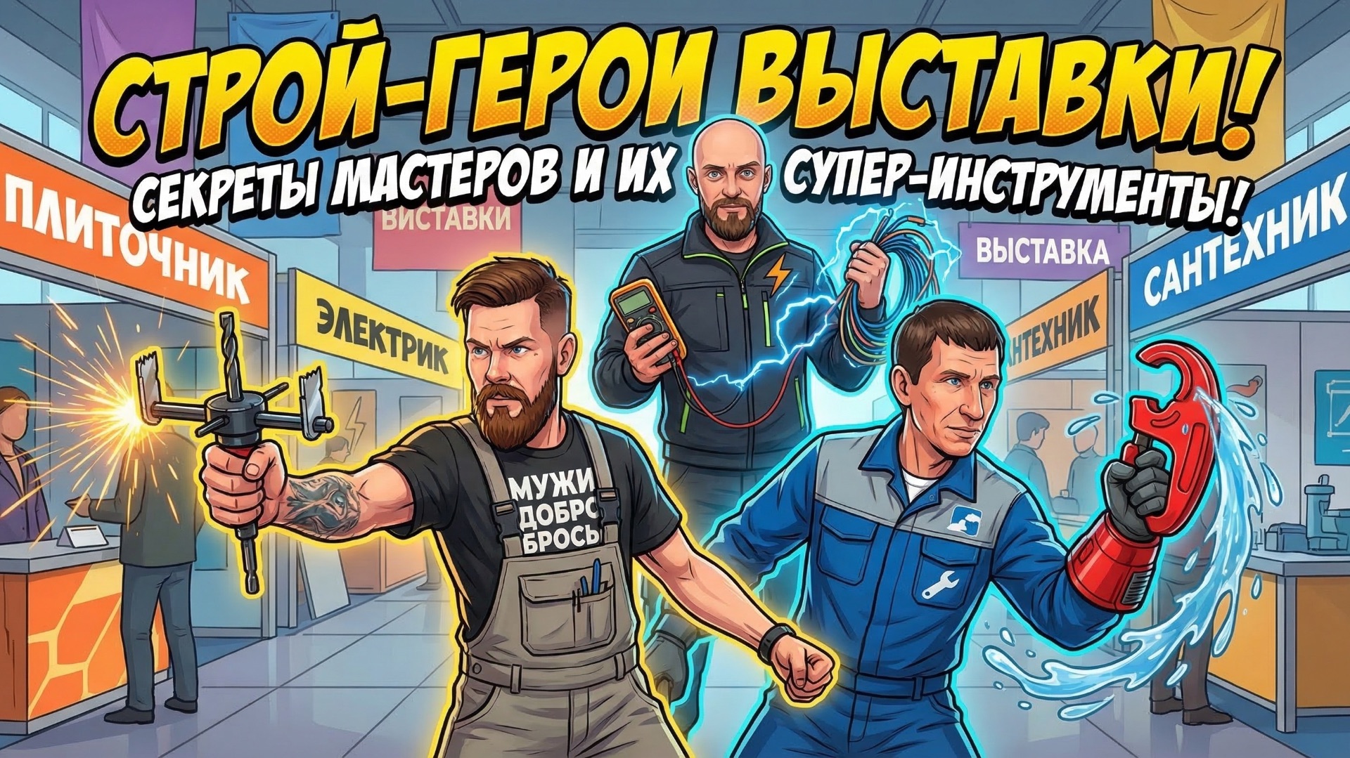 Разговоры о профессии. Плиточник, электрик, сантехник.