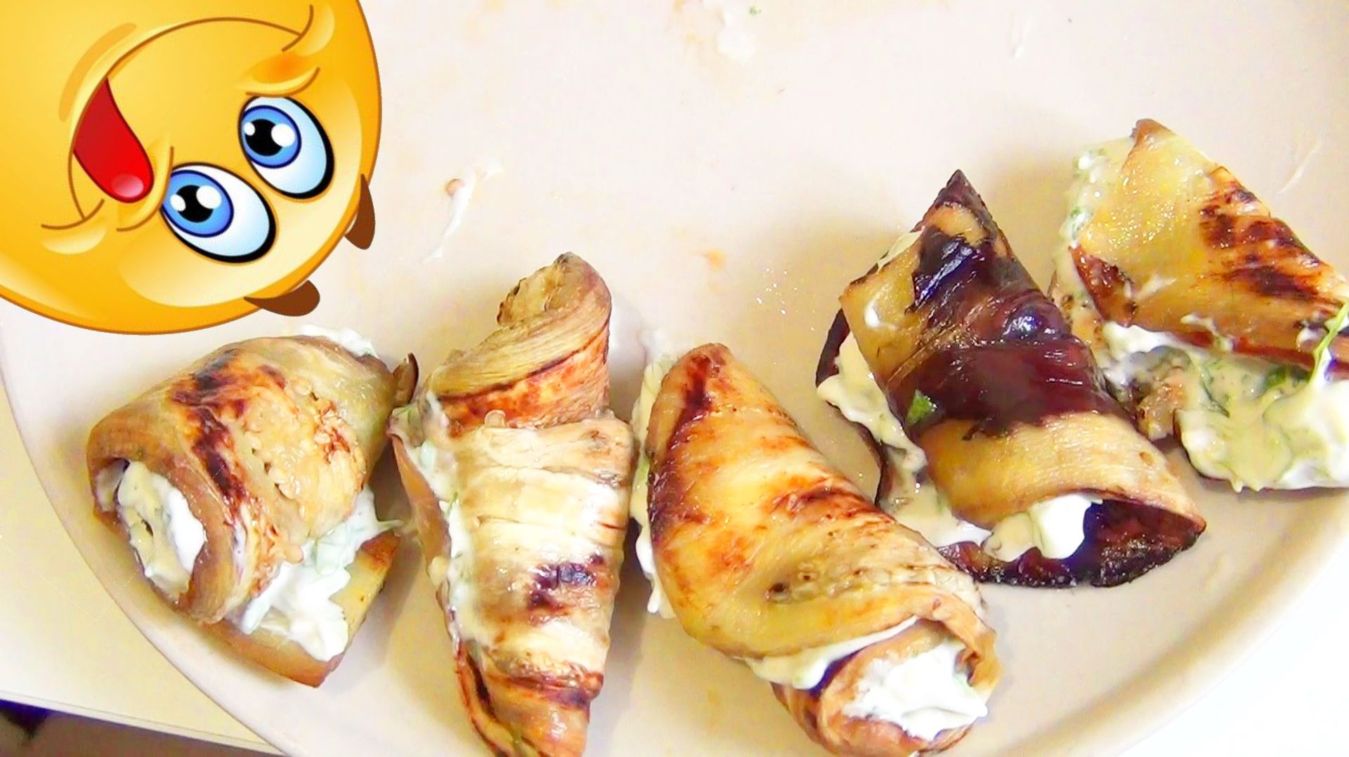 Закуска из баклажанов Рулетики просто и вкусно -рецепт