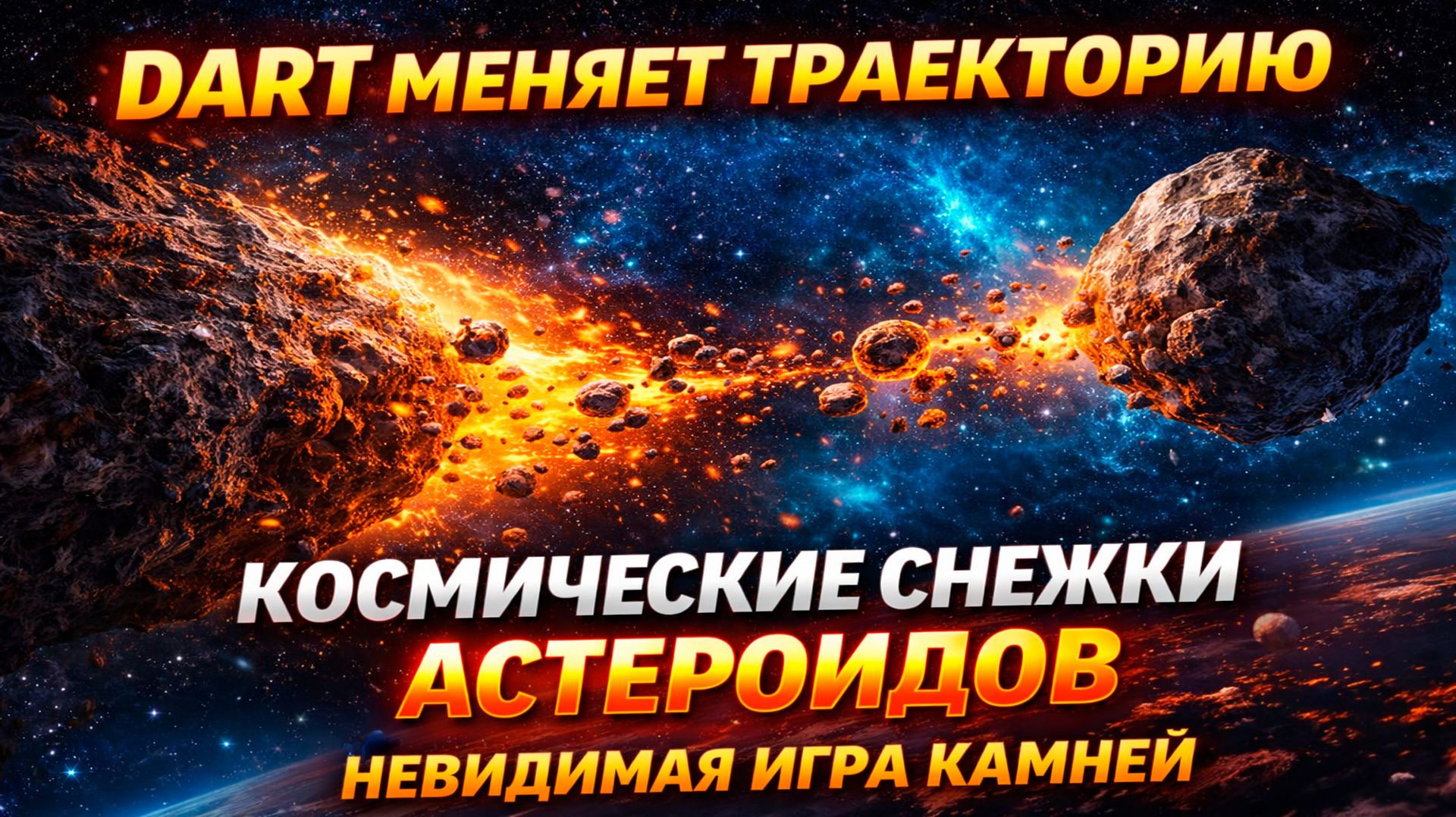 DART и космические снежки: как астероиды обмениваются камнями