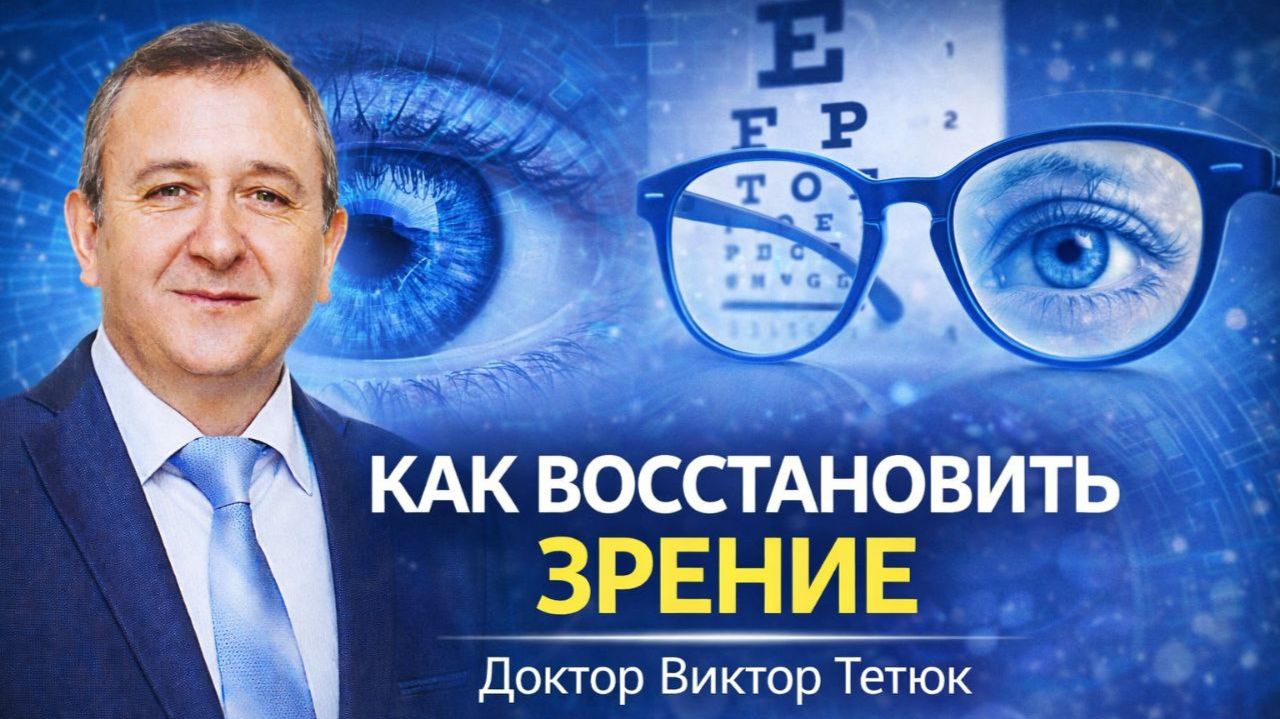 Как вернуть зрение без операции. Доктор Виктор Тетюк