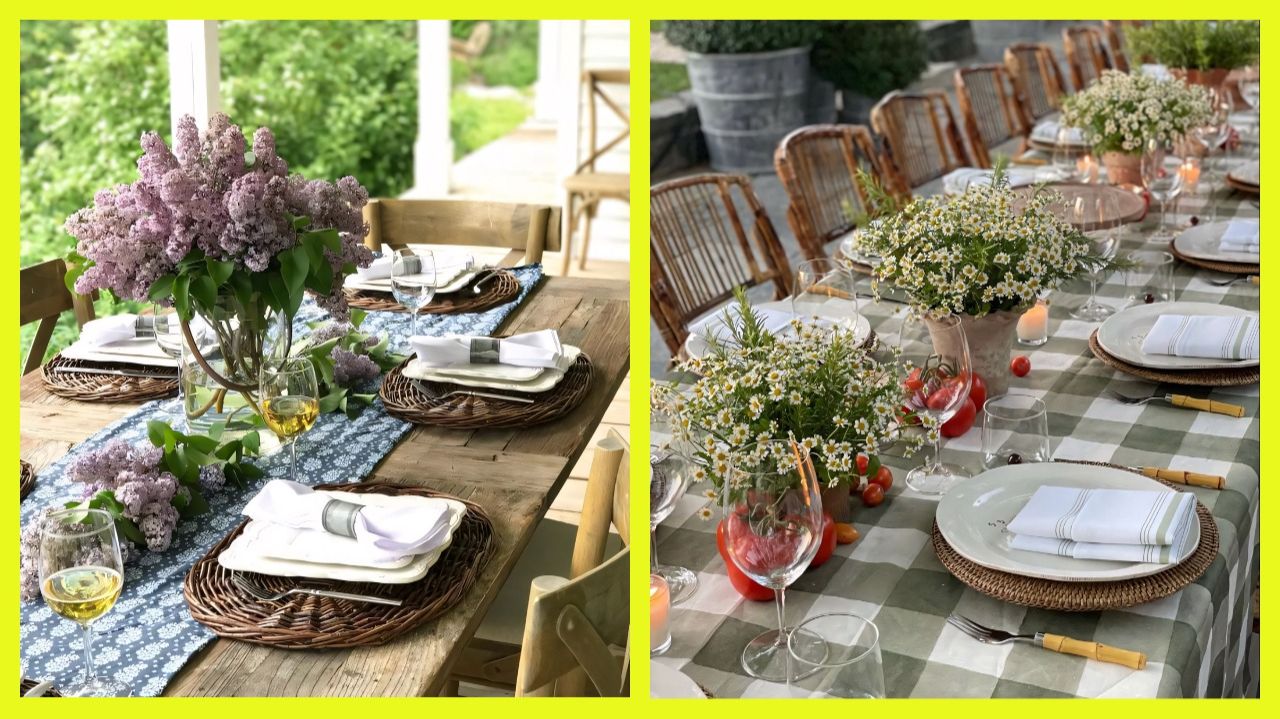 Летняя сервировка стола на даче: создаем атмосферу праздника ☀️