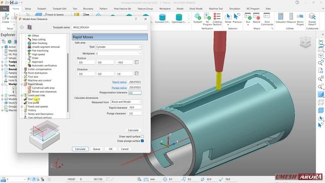 15. 4AXIS Roughing (Model Area Clearance)