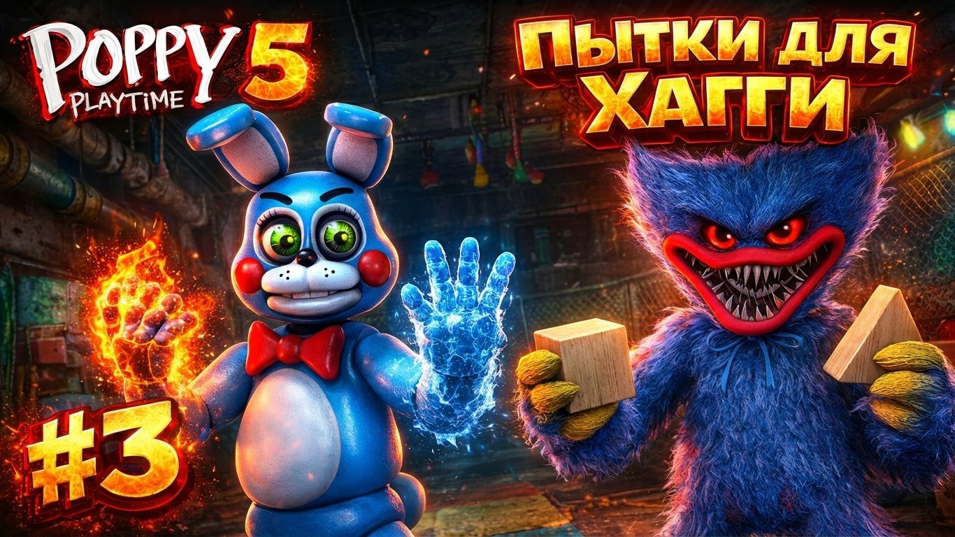 НОВЫЕ РУКИ У ТОЙ БОННИ И СТРАШНЫЕ ПЫТКИ ДЛЯ ХАГГИ ВАГГИ в Poppy PlayTime 5 #3