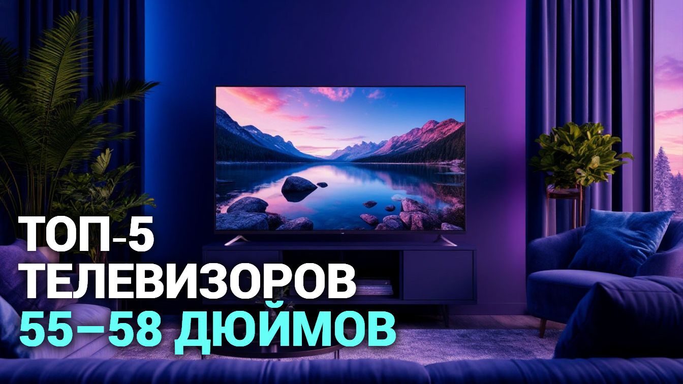ТОП‑5 телевизоров 55–58″ 2026: выбор с поддержкой 4K и Smart TV