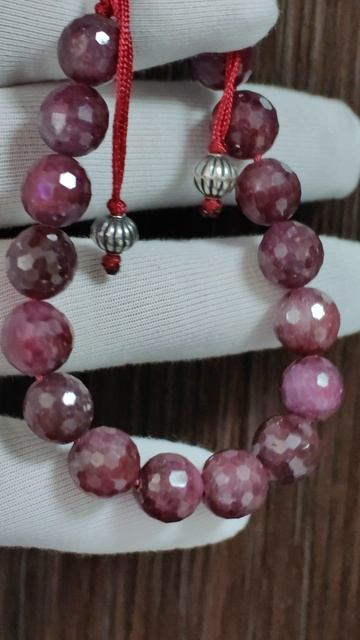 Браслет Шамбала из рубина