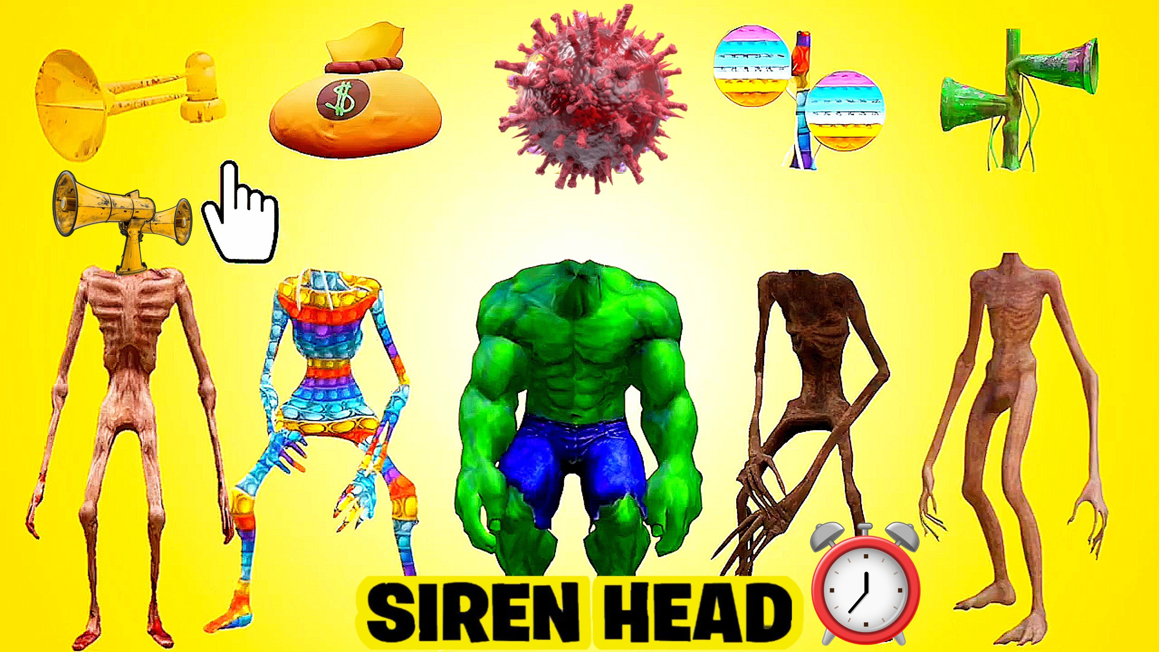 📢 СИРЕНОГОЛОВЫЙ 📢 - СОБЕРИ СИРЕНОГОЛОВОГО ПРАВИЛЬНО. SIREN HEAD - ВИДЫ.