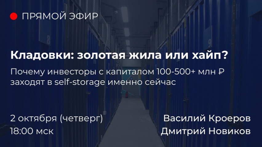 Кладовки self-storage золотая жила или хайп