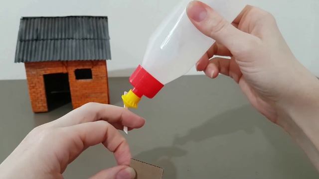 Дом в деревне из картона своими руками _