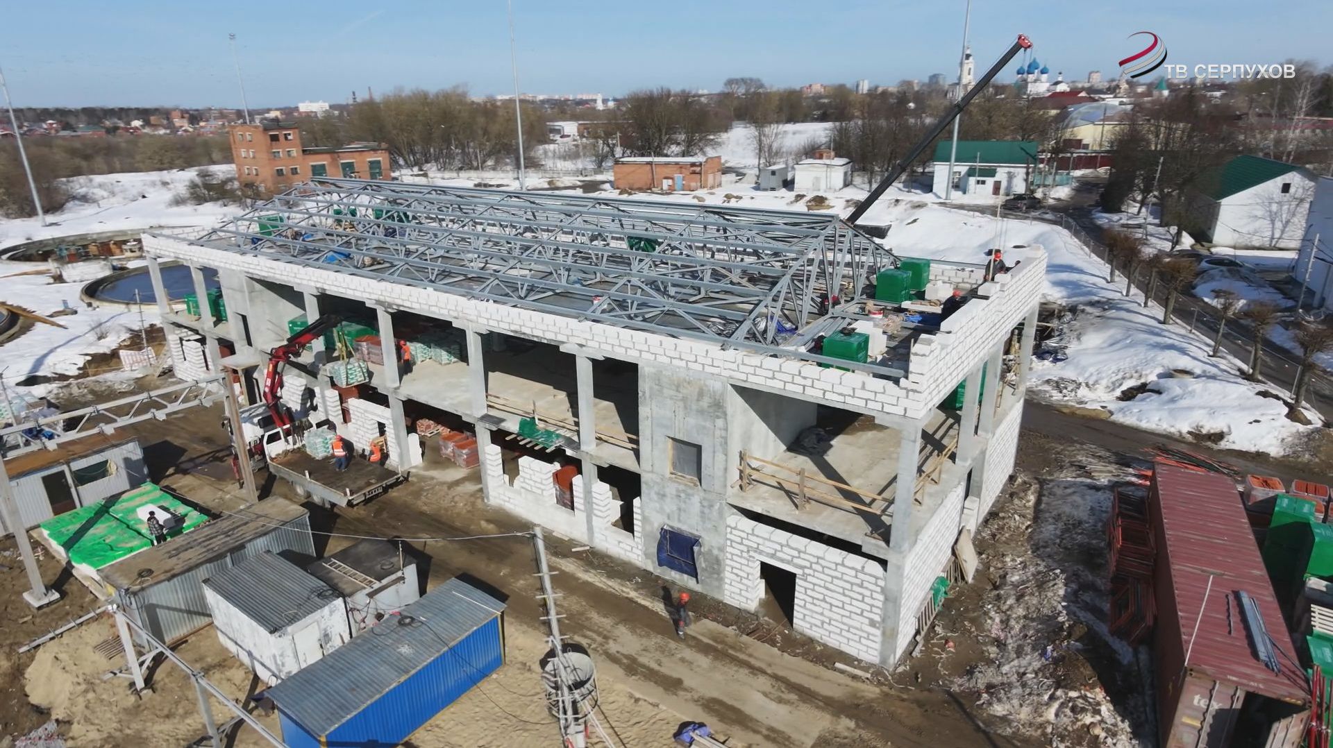 В Серпухове продолжается реконструкция очистных сооружений