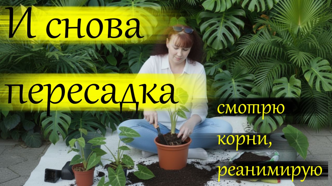 И снова пересадка растений