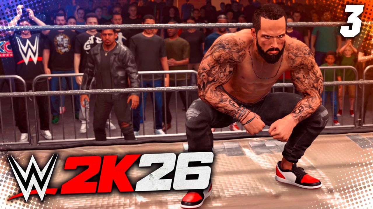 WWE 2K26 ПРОХОЖДЕНИЕ MyRISE #3 - НОВЫЙ ФИНИШЕР и БОЙ С КНОПКАМИ!!