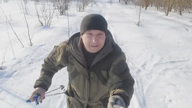 Лыжный поход к реке, весна-2026!