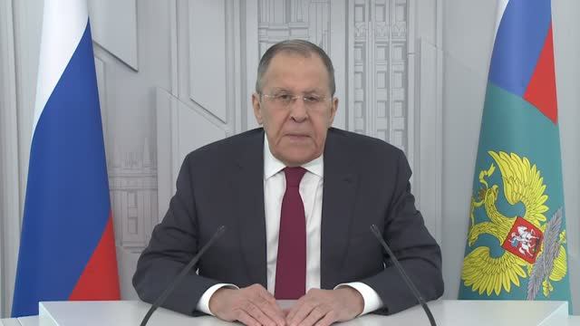 Видеообращение С.Лаврова к участникам Московской конференции по нераспространению