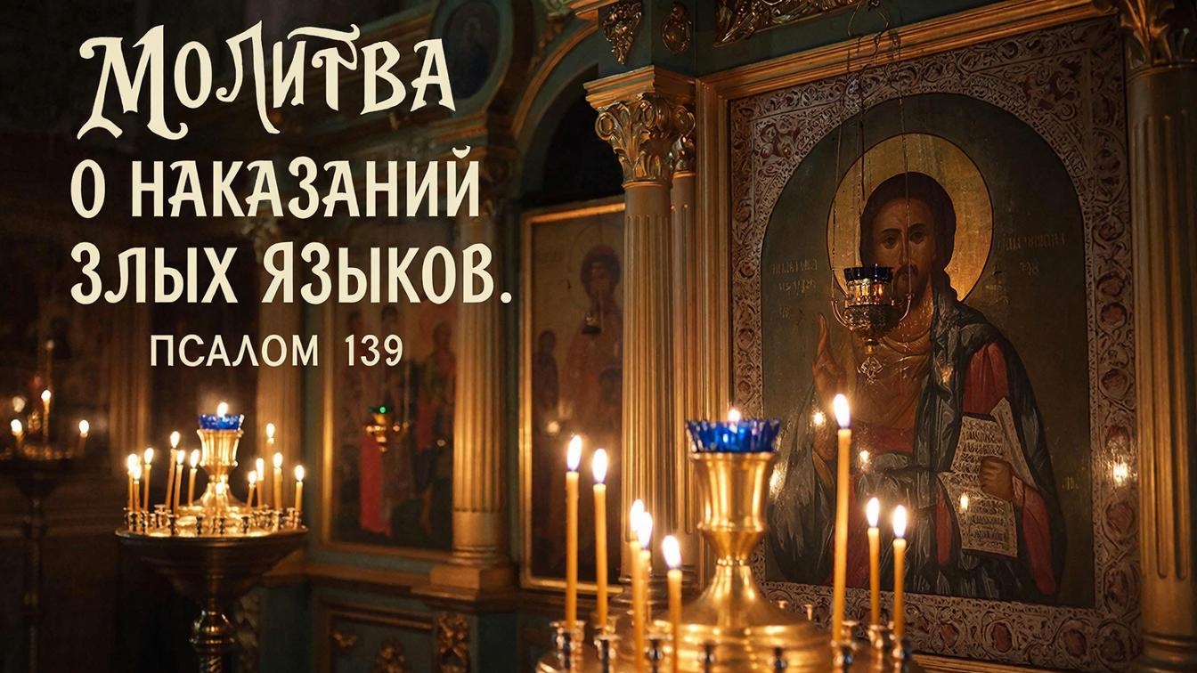 Молитва Давида Псалом 139 наказание о злых языках