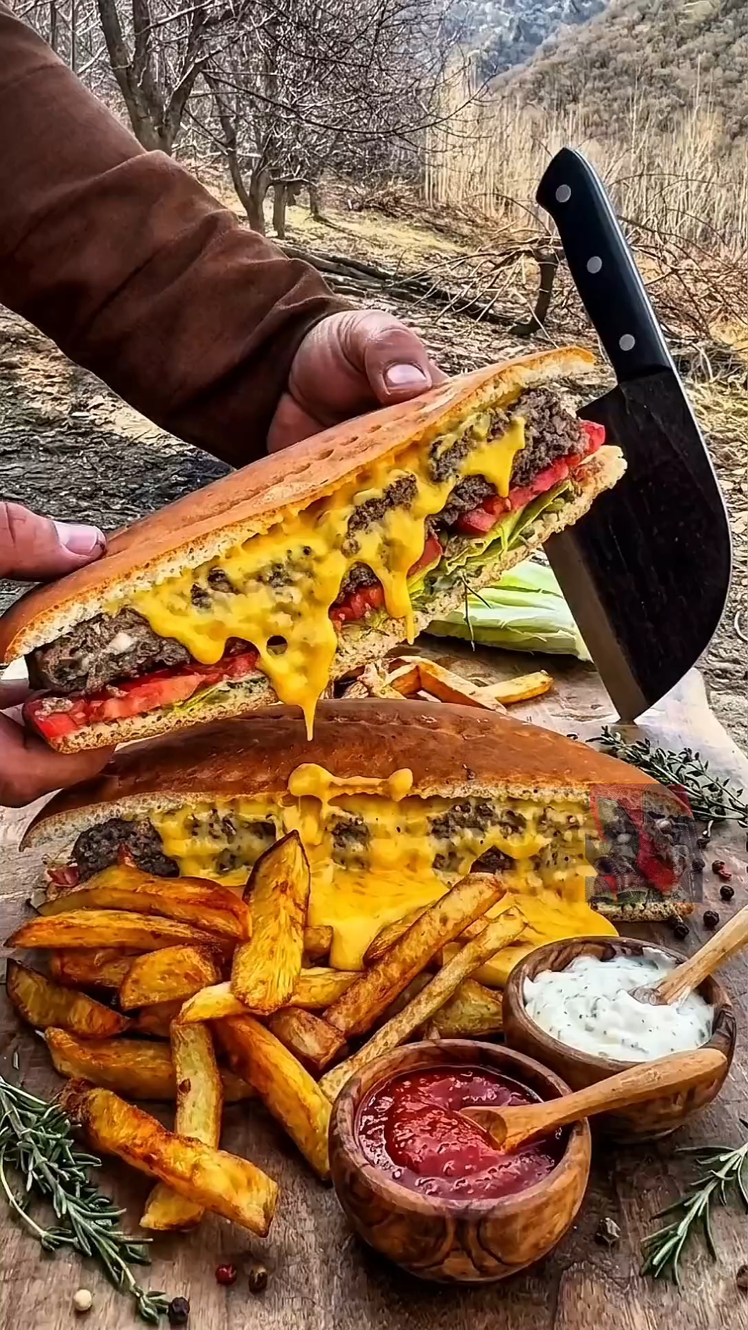 Этот Королевский Бургер на костре покорит любое СеРдЦе 😼🫶😎