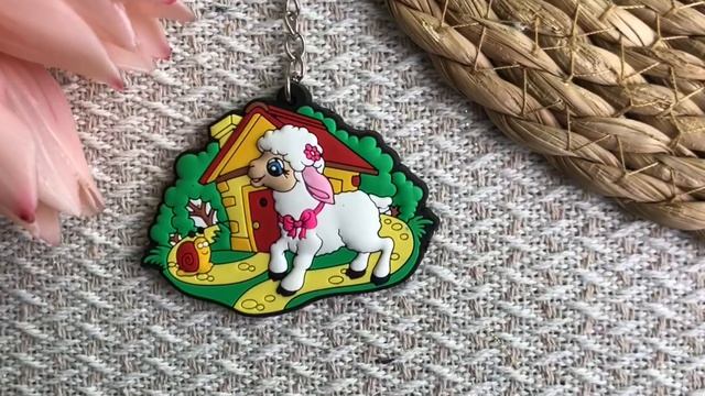Брелок ОВЕЧКА И УЛИТКА, 7х0.5х5 см, Е94526