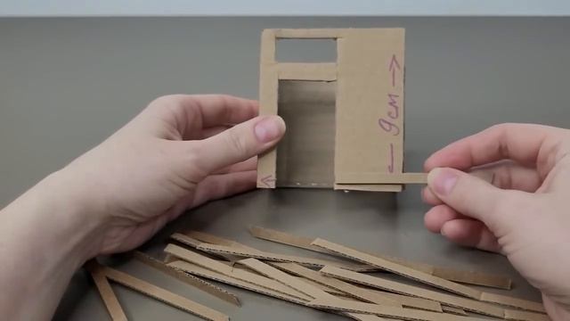 Деревенский домик весной из картона своими руками _ DIY