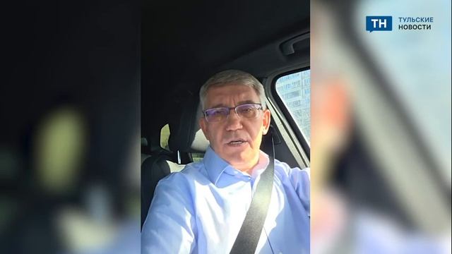 Миляев выехал на дорожный мониторинг на машине по Туле