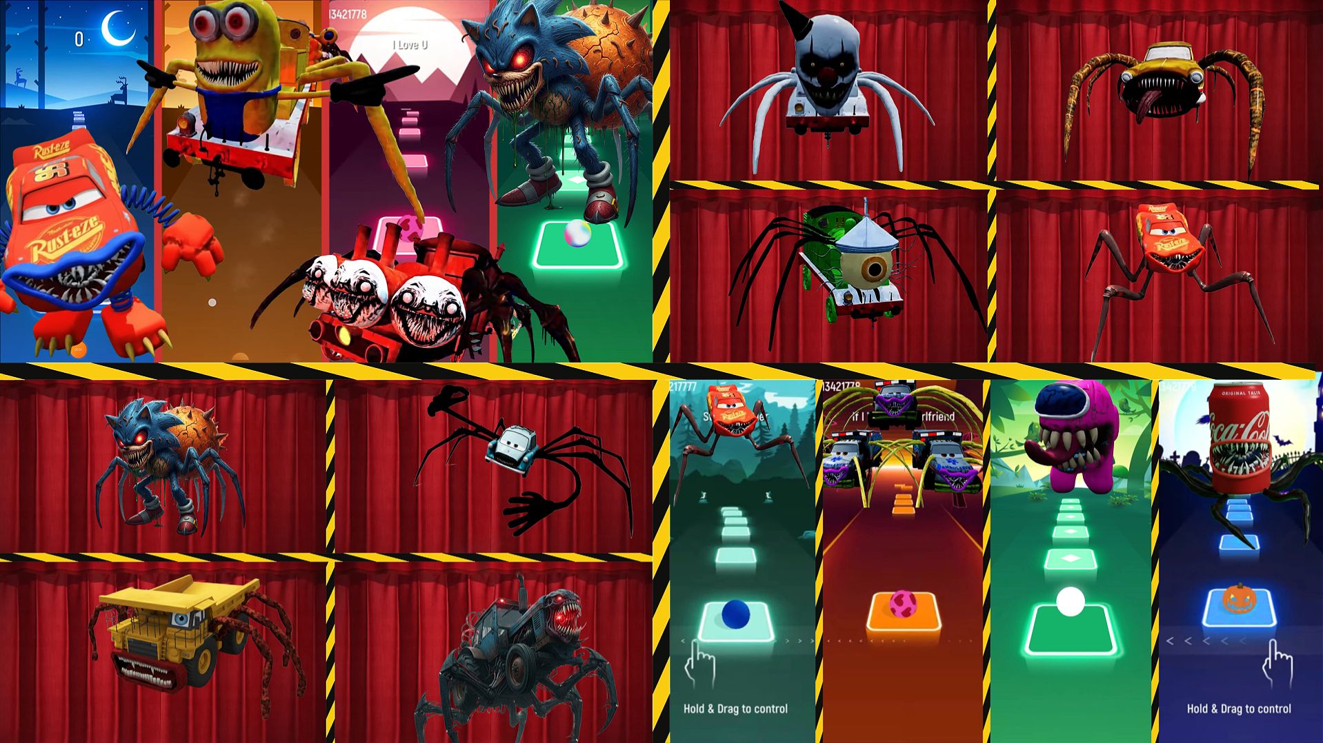 Monsters COFFIN DANCE & TILES HOP Comp. Ep. 31