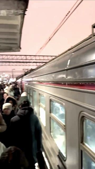 Огромная очередь в метро на Павелецком направлении