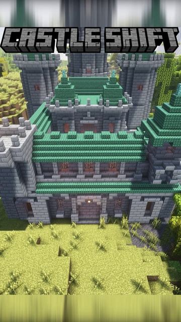 Средневековые замки в майнкрафте #майнкрафт #модынамайнкрафт #minecraft #моды #shorts