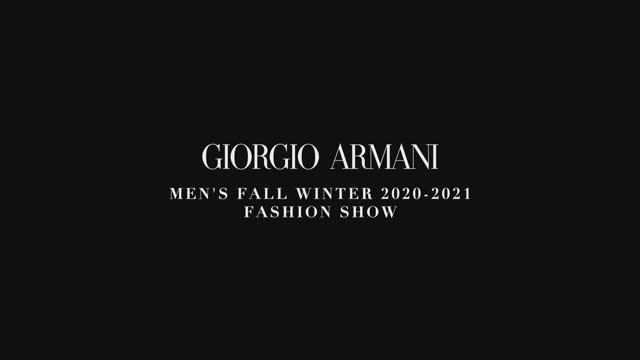Показ мужской коллекции Giorgio Armani осень-зима 2020-2021