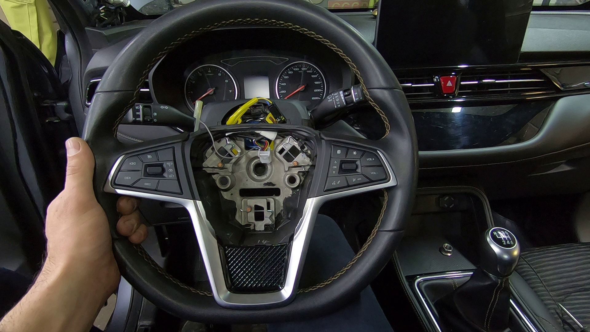 Снятие руля Москвич 3