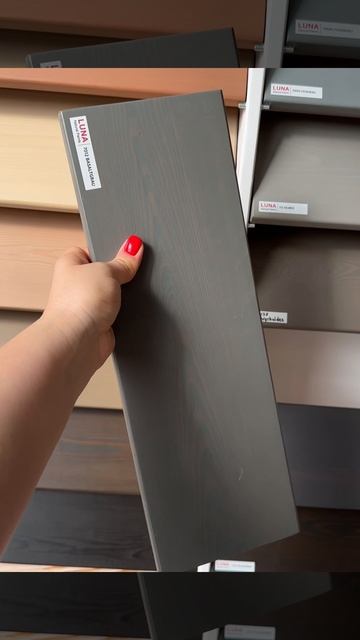 Цвет 7012 Basaltgrau на лиственнице