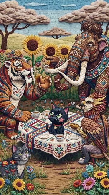 Мультик про искусство: Квебекская текстильная вышивка