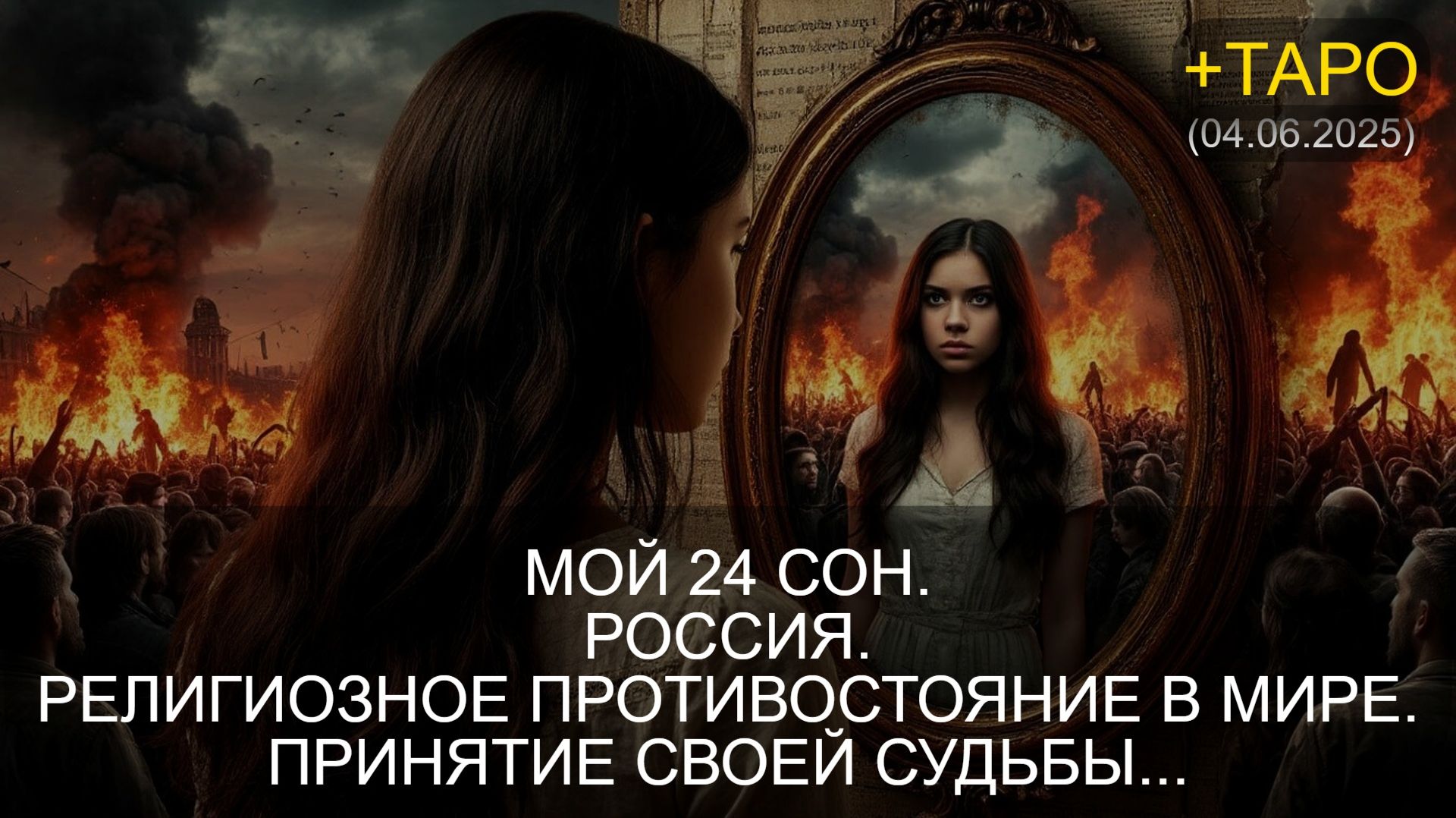 МОЙ 24 СОН. РОССИЯ. РЕЛИГИОЗНОЕ ПРОТИВОСТОЯНИЕ В МИРЕ. ПРИНЯТИЕ СВОЕЙ СУДЬБЫ... + ТАРО (04.06.2025)