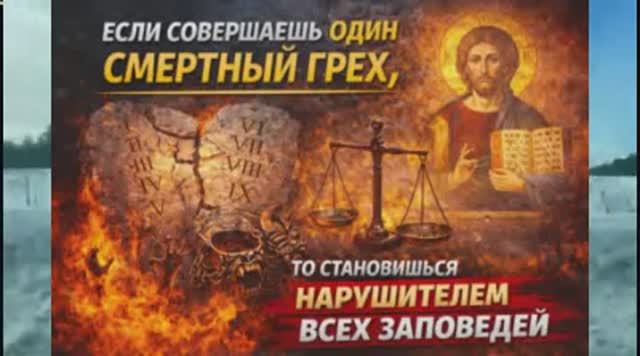 Если совершаешь один смертный грех, то стаешь нарушителем ВСЕХ заповедей