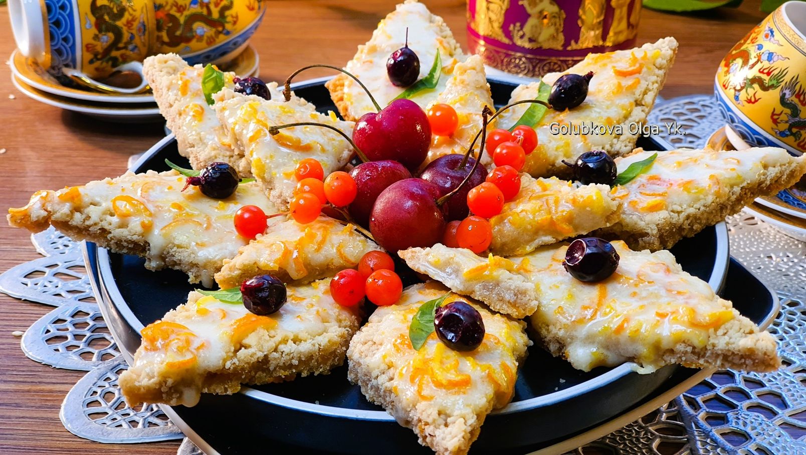 Печенье "Апельсиновые ромбы"