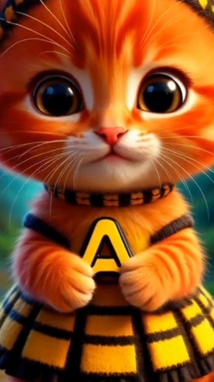 Учим алфавит. котенок Жужа и Буква А