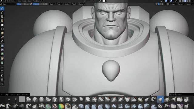 I Sculpted a Warhammer 40k Marine in Blender (Here is How)