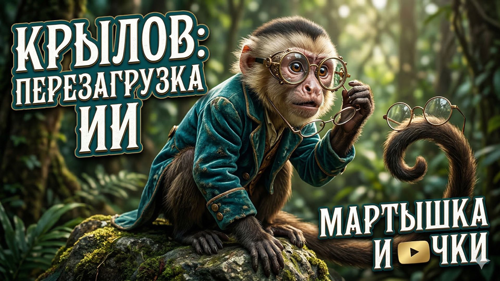 Мартышка и очки.