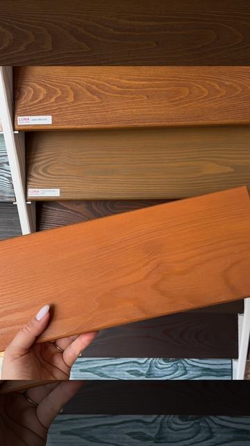 Цвет 164 Golden Teak на лиственнице