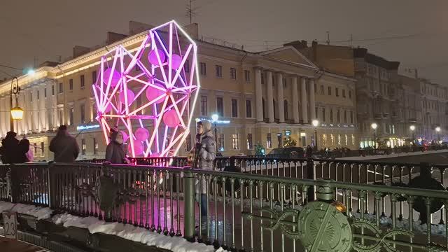 Санкт-Петербург вечерний.Набережная канала Грибоедова. Прогулки по центру. Сердце города.