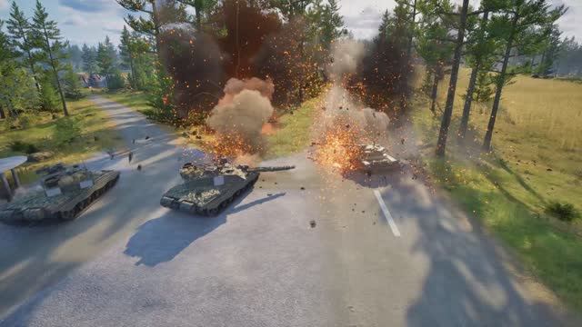 Танки столкнулись в SQUAD