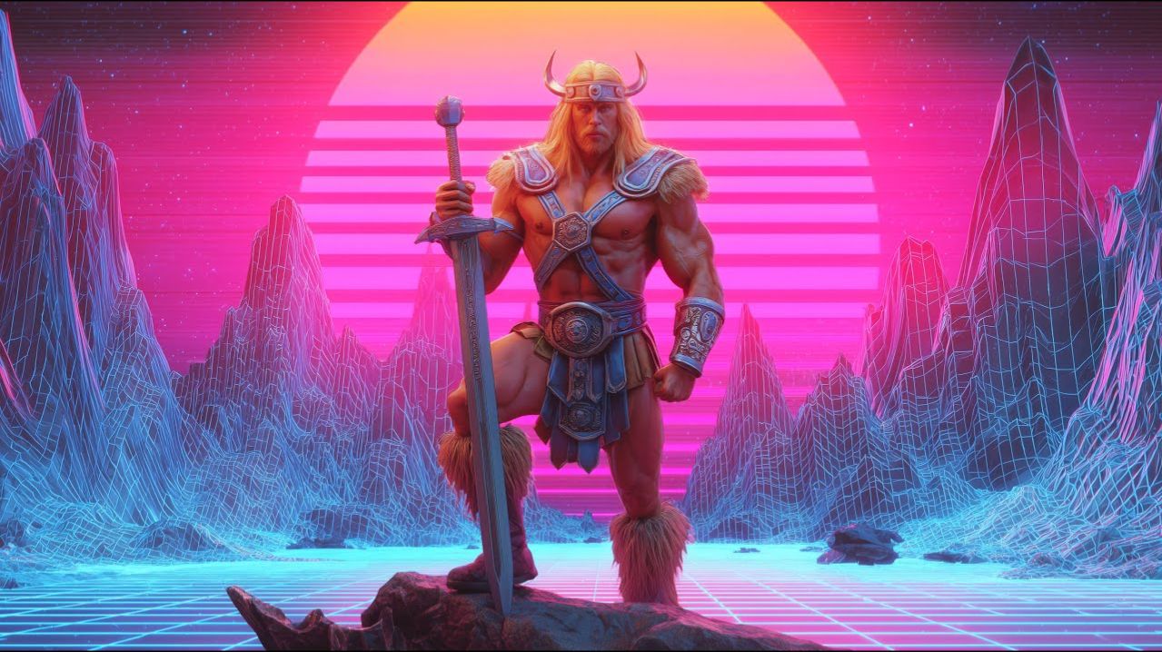 Викинг Неонового солнца / Viking of the Neon Sun [Heroic 80s Power Synthwave]