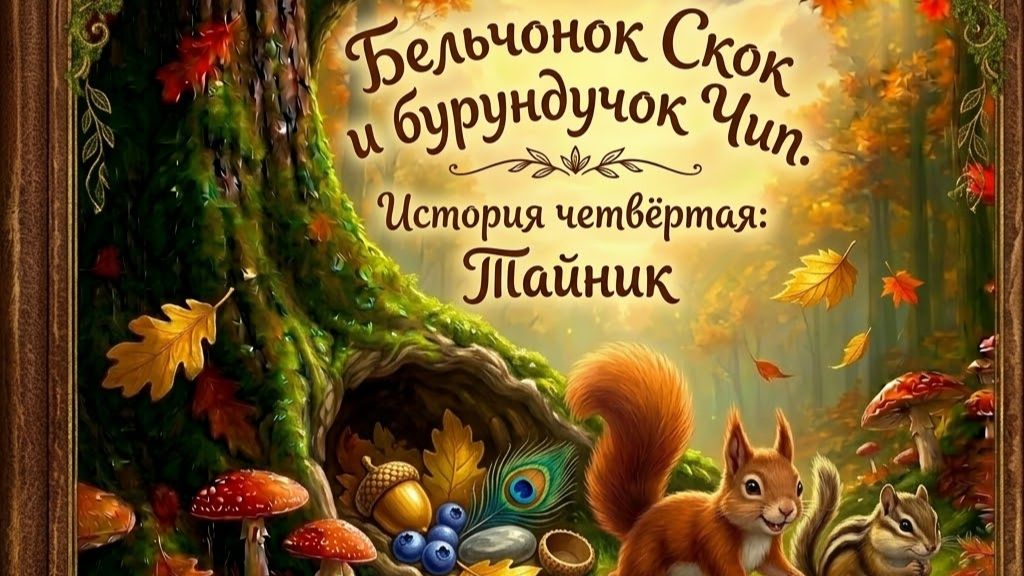 🌰 🐿️ Бельчонок Скок и бурундучок Чип. История четвёртая: Тайник
